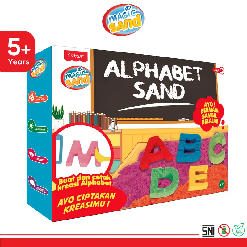 Mainan Huruf Alphabet Sand - ACOSTA Mainan