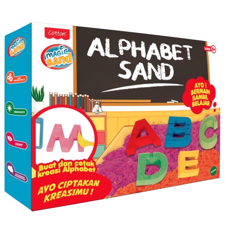 Mainan Huruf Alphabet Sand - ACOSTA Mainan