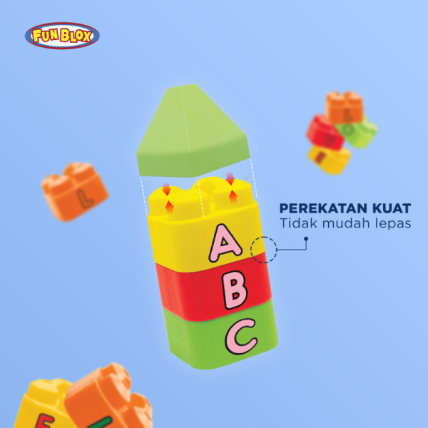 Mainan Anak Belajar Huruf Alphabet Funblok - ACOSTA Mainan
