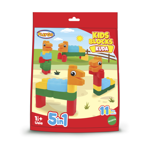 Kids Blocks Playgo - Mainan Balok Susun - ACOSTA Mainan