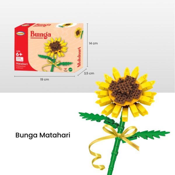 Playgo Bunga Mainan Balok Susun Flowers - ACOSTA Mainan