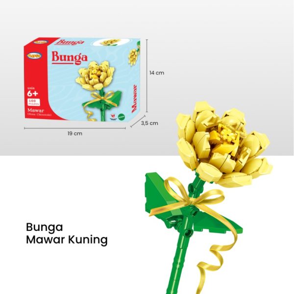 Playgo Bunga Mainan Balok Susun Flowers - ACOSTA Mainan