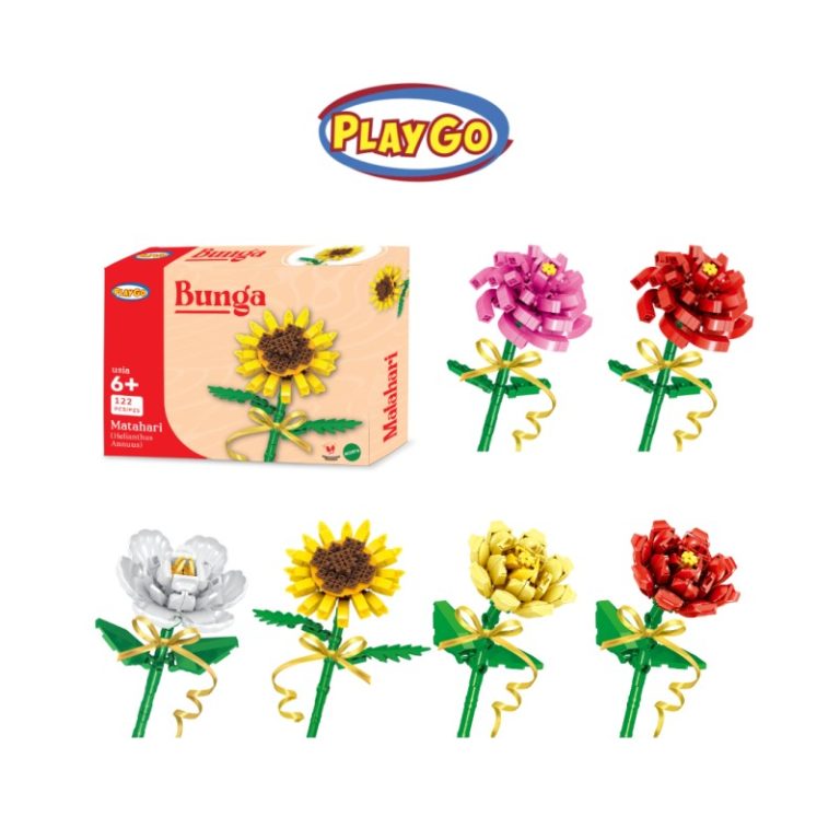 Playgo Bunga Mainan Balok Susun Flowers - ACOSTA Mainan