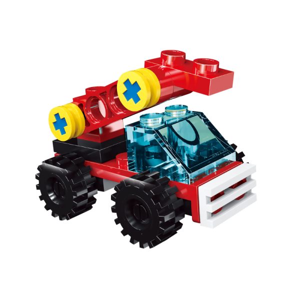 Playgo Fire Fighter Mainan Lego Mobil Mobilan Anak - ACOSTA Mainan