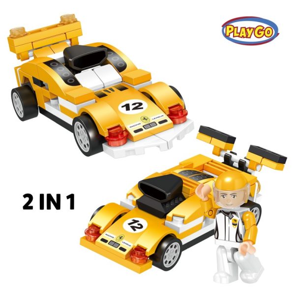Mobil Balap Playgo Mainan Block Rakit Anak - ACOSTA Mainan