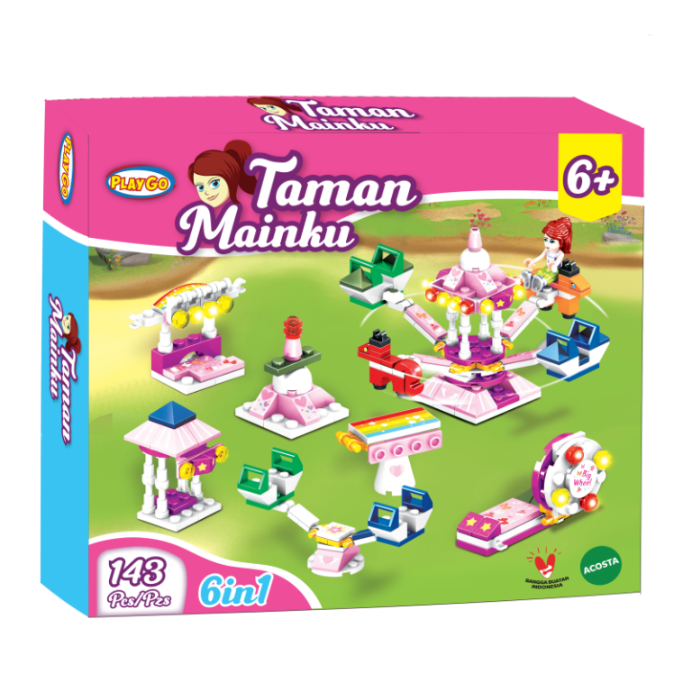 Beli Mainan Brick Block Playgo Taman Mainku - ACOSTA Mainan