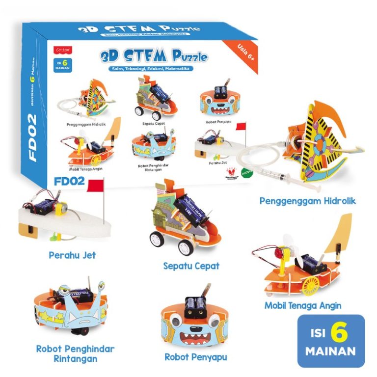 3D Stem Puzzle Mainan Edukasi Berbasis Sains - ACOSTA Mainan
