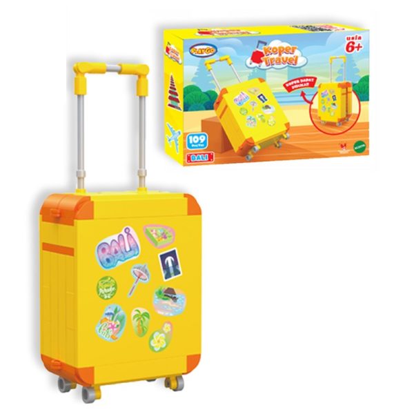 Balok Susun Mainan Anak Perempuan Playgo Koper - ACOSTA Mainan