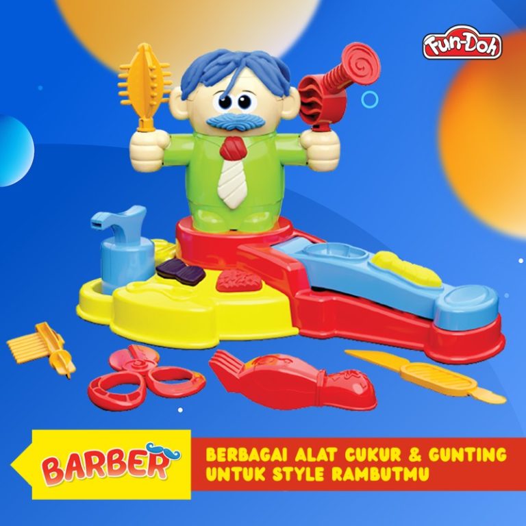 Fundoh Barber Salon Potong Rambut Mainan - ACOSTA Mainan