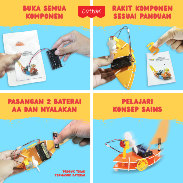 Mobil Tenaga Angin - Acosta STEM - ACOSTA Mainan
